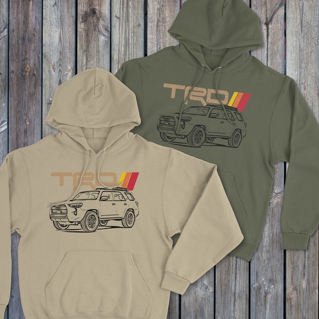Toyota 4runner TRD Topographic Lines Heritage Vintage Stripes Hoodie ...