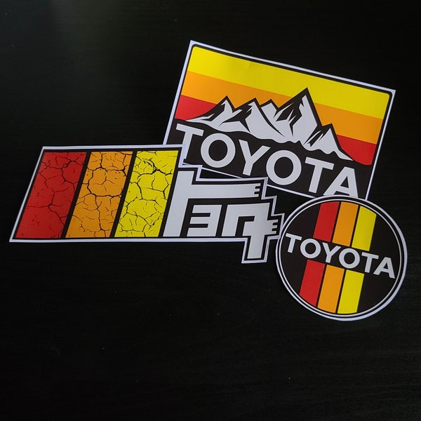 Toyota Retro Decal - Etsy