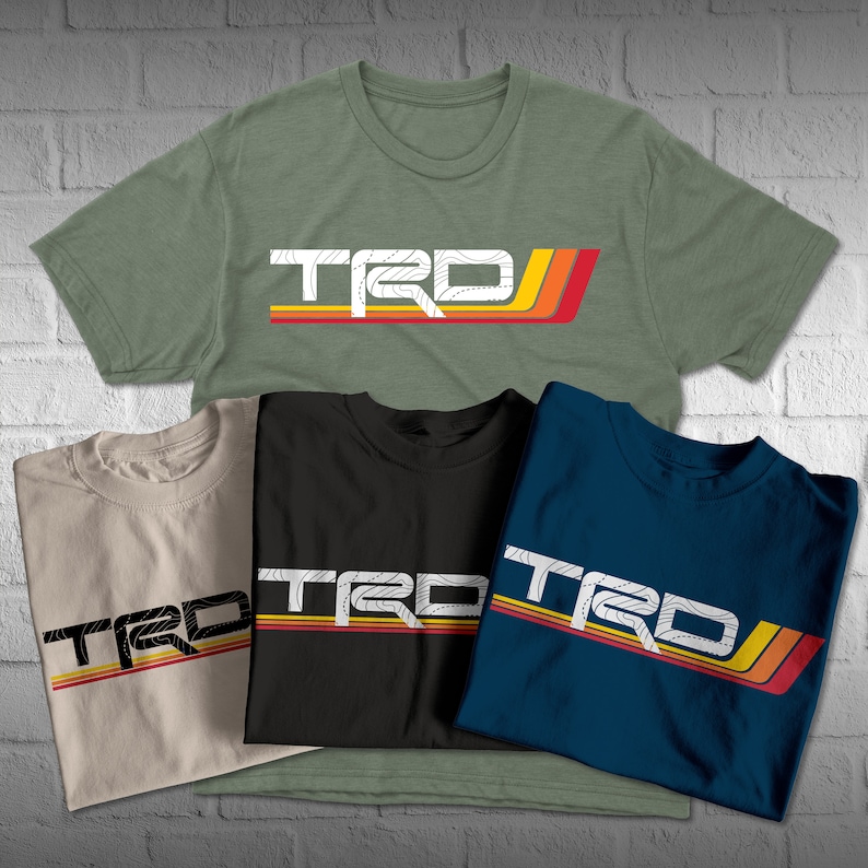 Toyota TRD Topo Lines Heritage Classic Stripes Logo T-shirt 4runner ...
