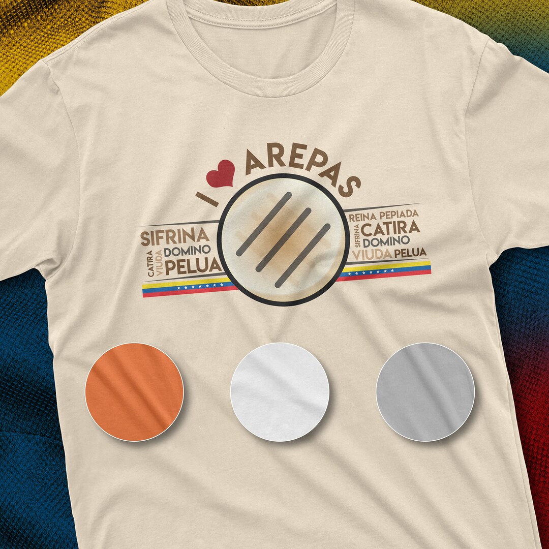 VENEZUELA I Love Arepas Franela T-shirt Camiseta - Etsy