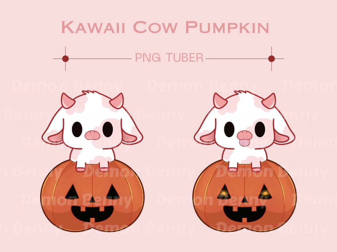 Pngtuber Kawaii Cow for Streaming | Cute | Twitch | Youtube | Halloween ...