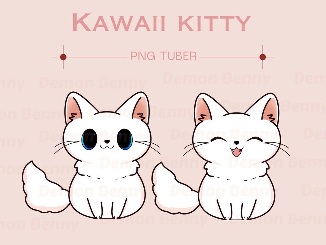 Pngtuber Kawaii Kitty for Streaming | Cute | Twitch | Youtube | Cat ...