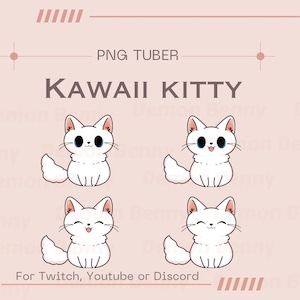 Pngtuber Kawaii Kitty for Streaming | Cute | Twitch | Youtube | Cat ...
