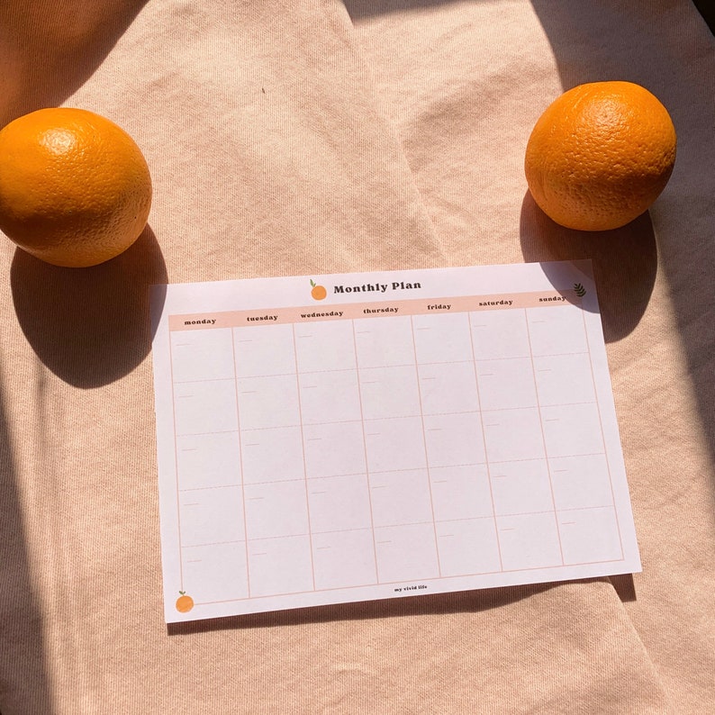 Monthly Calendar Printable Reflection & Planning Monthly - Etsy