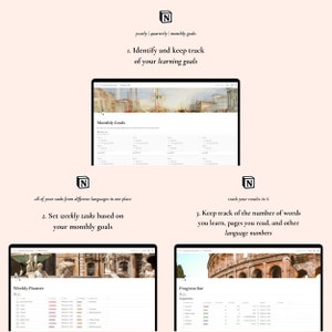 Language Learning Notion Template, Language Learning Planner, Language ...