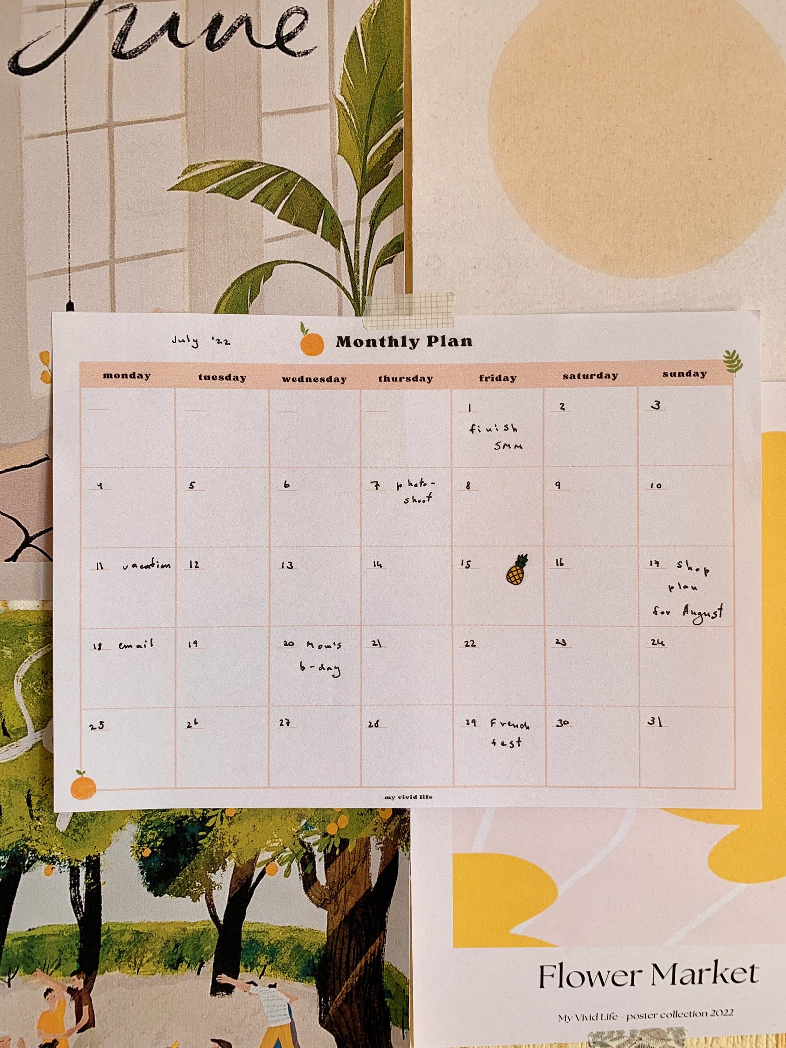 Monthly Calendar Printable Reflection & Planning Monthly - Etsy