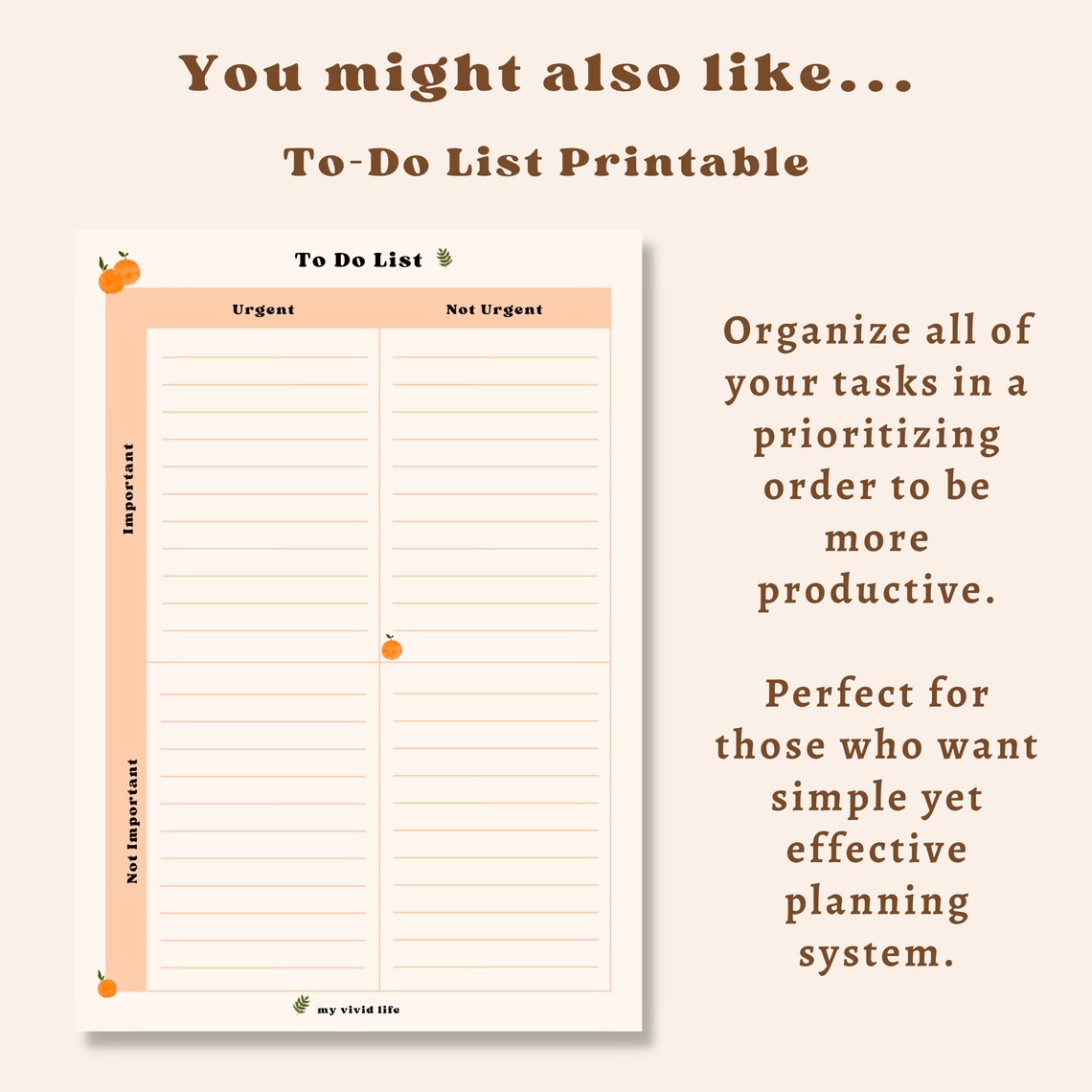 Task Breakdown Printable To-do List Printable Productivity - Etsy