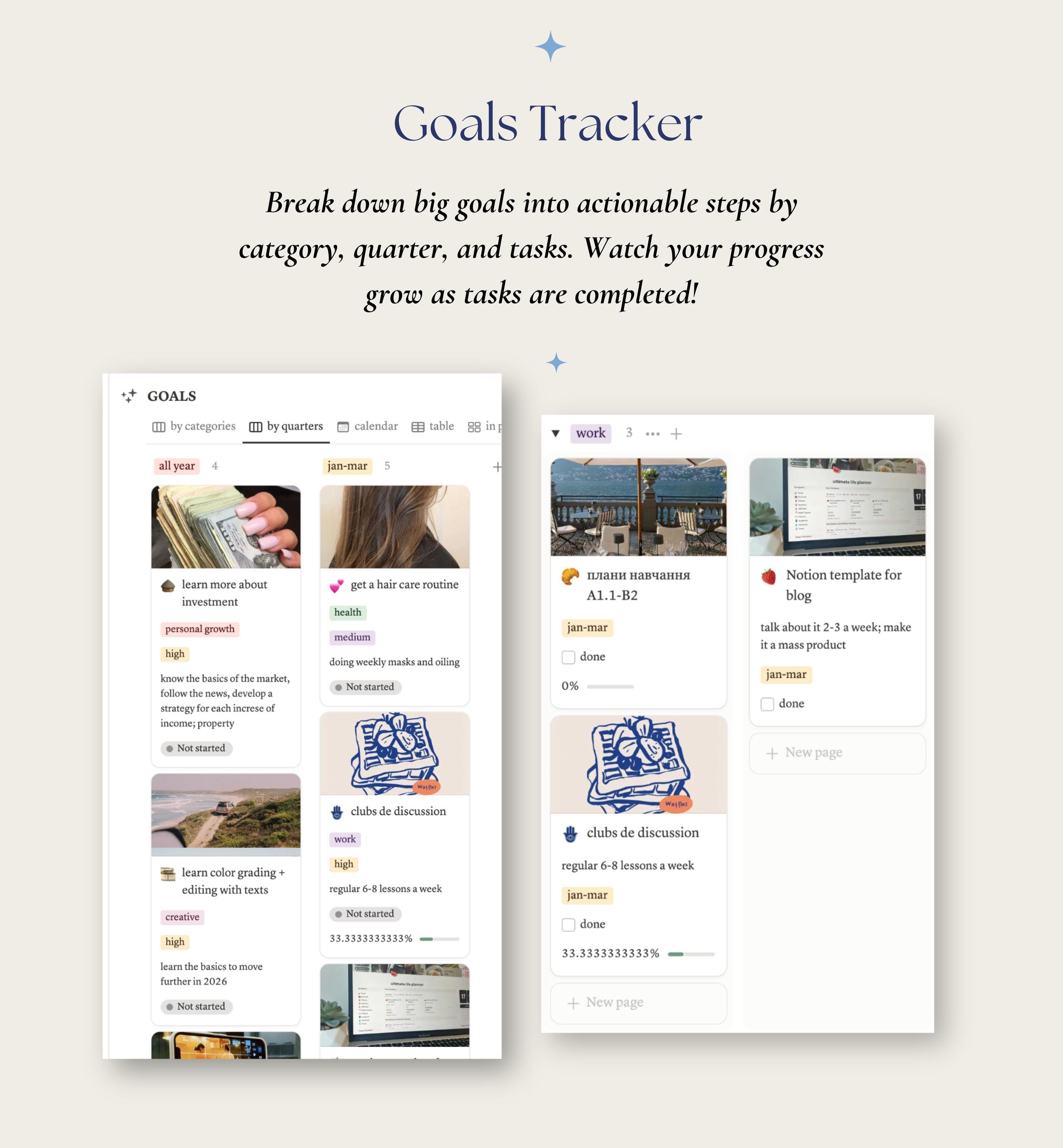 The Ultimate 2025 Notion Goal Planner: 2025 Vision & Goals Mastermind ...