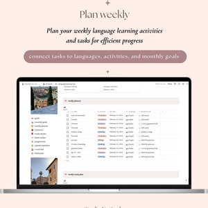 Language Learning Notion Template, Language Learning Planner, Language ...