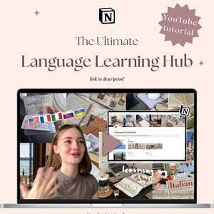 Language Learning Notion Template, Language Learning Planner, Language ...
