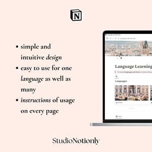 Language Learning Notion Template Language Learning Planner - Etsy