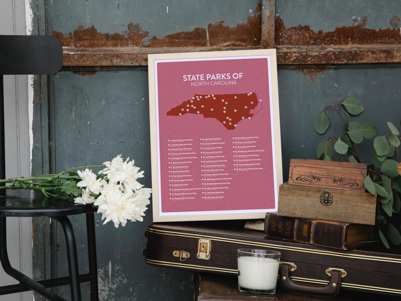 North Carolina State Parks Map Checklist | Printable Guide to All NC ...