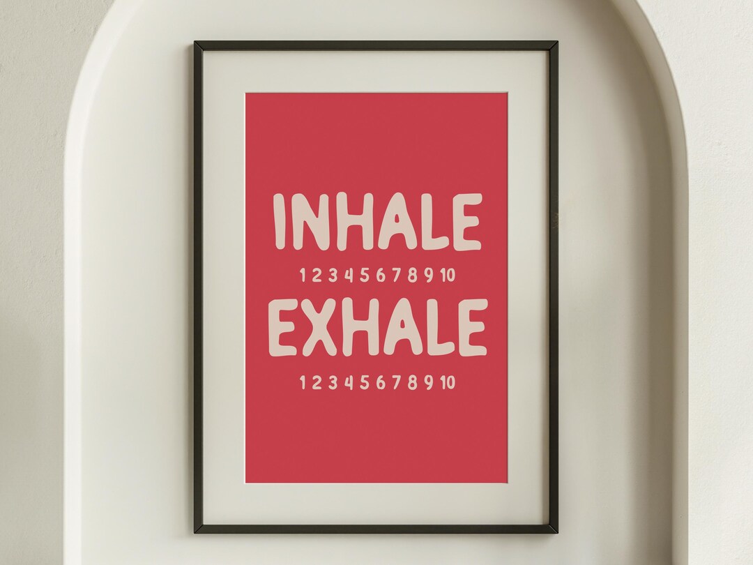 Grounding Technique Wall Art, Minimalist Mindfulness Poster, Calm ...