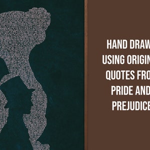 Printable Pride and Prejudice Typography Poster Art W/ Quotes Wall ...