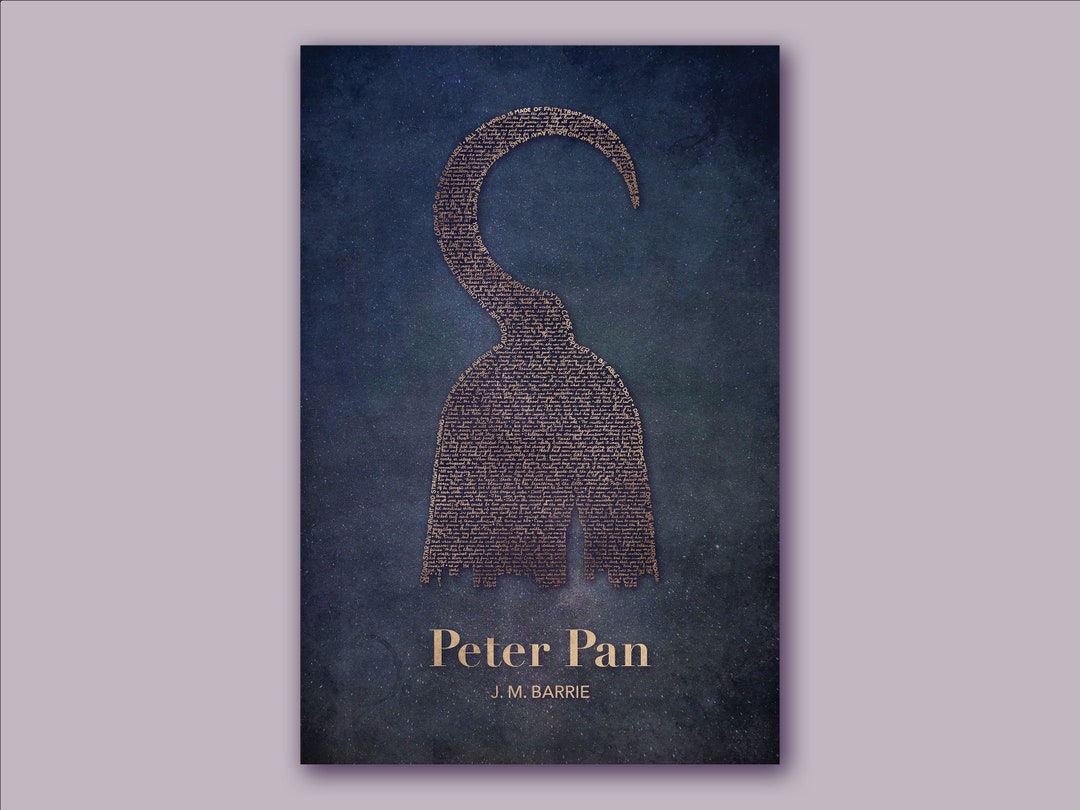 Printable Peter Pan Typography Poster Art W/ Quotes Wall Print Gift for ...