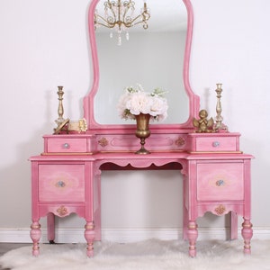 SOLD Vintage Vanity Desk Dressing Table - Etsy