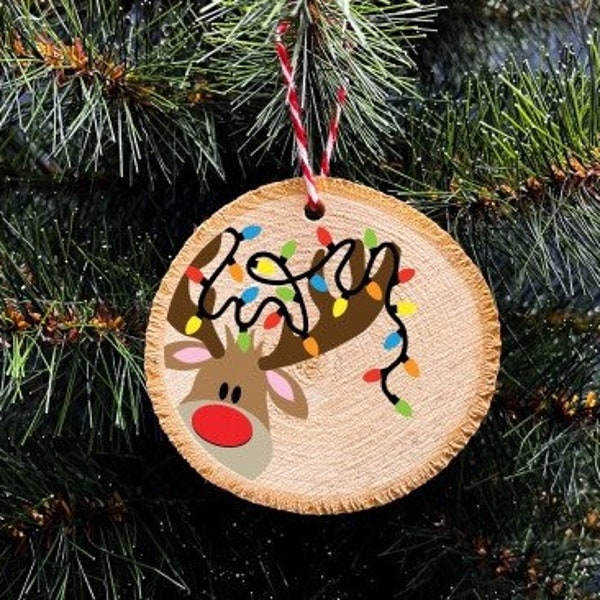 Wood Disc Ornament - Etsy