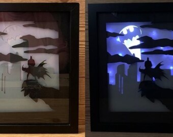 Super Hero Shadow Box - Etsy