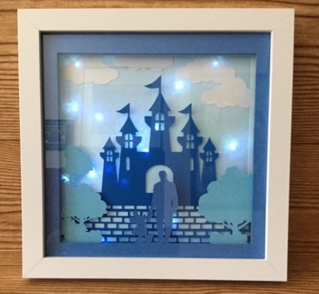 3D Shadow Box With Lights, Mouse Inspired, Nightlight, Child's Decor ...