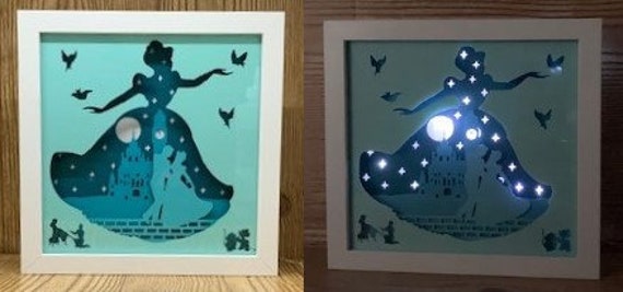 3D Shadow Box With Lights Princess Fairy Tale Princess - Etsy
