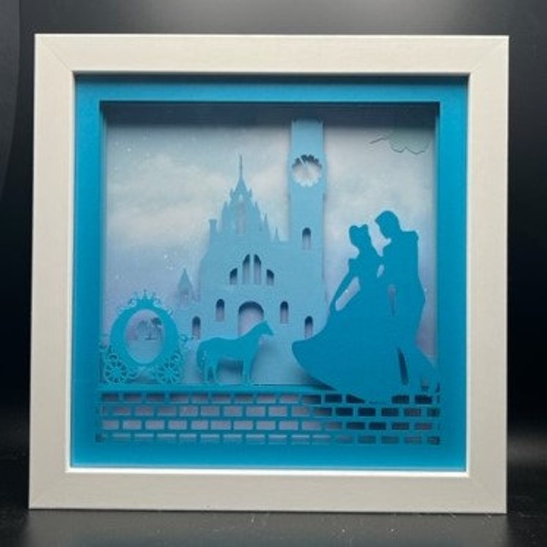 3D Shadow Box With Lights, Princess, Fairy Tale, Night Light, Child's ...