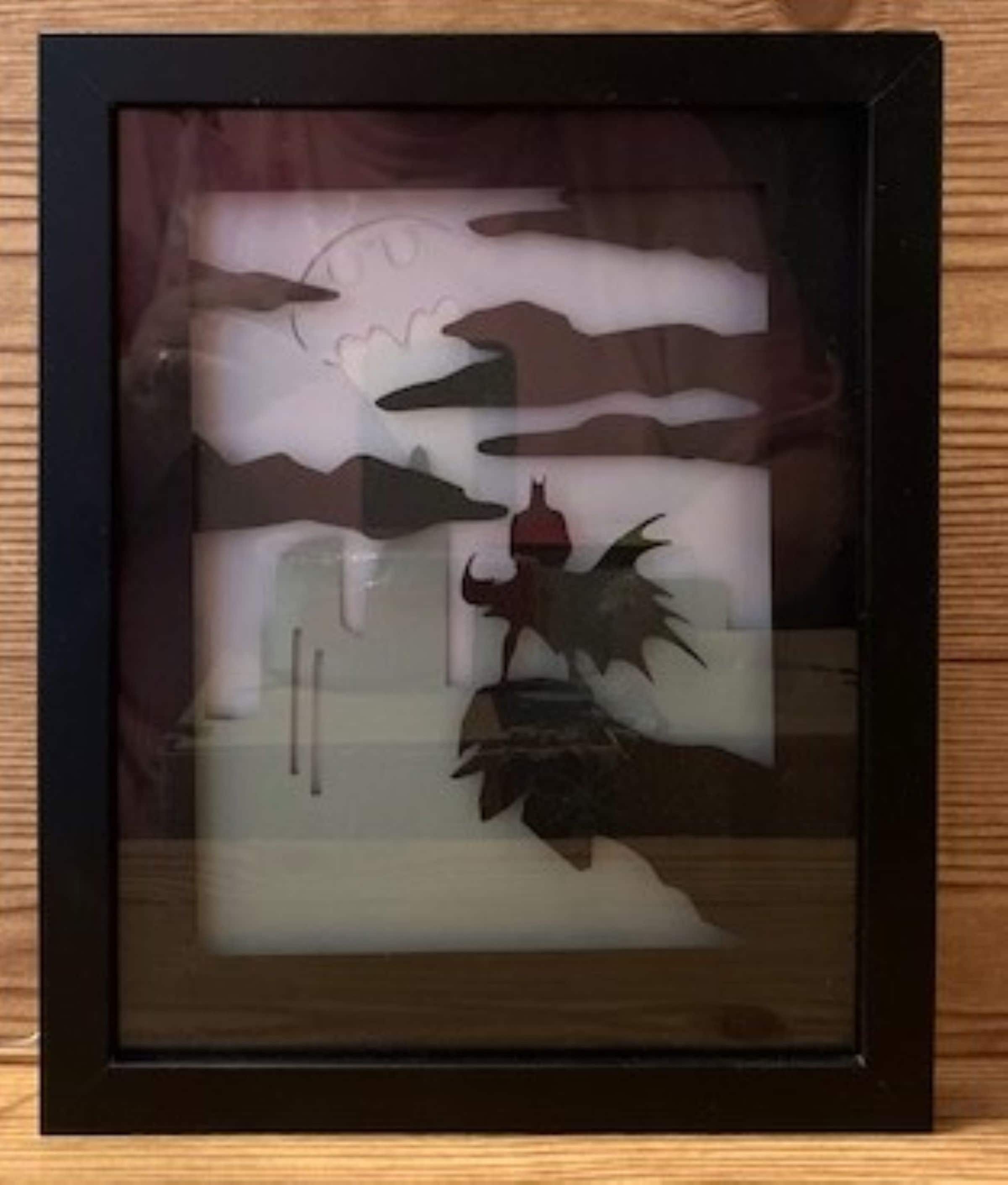 3D Shadow Box With Lights, Batman, Super Hero, Comics, Nightlight ...