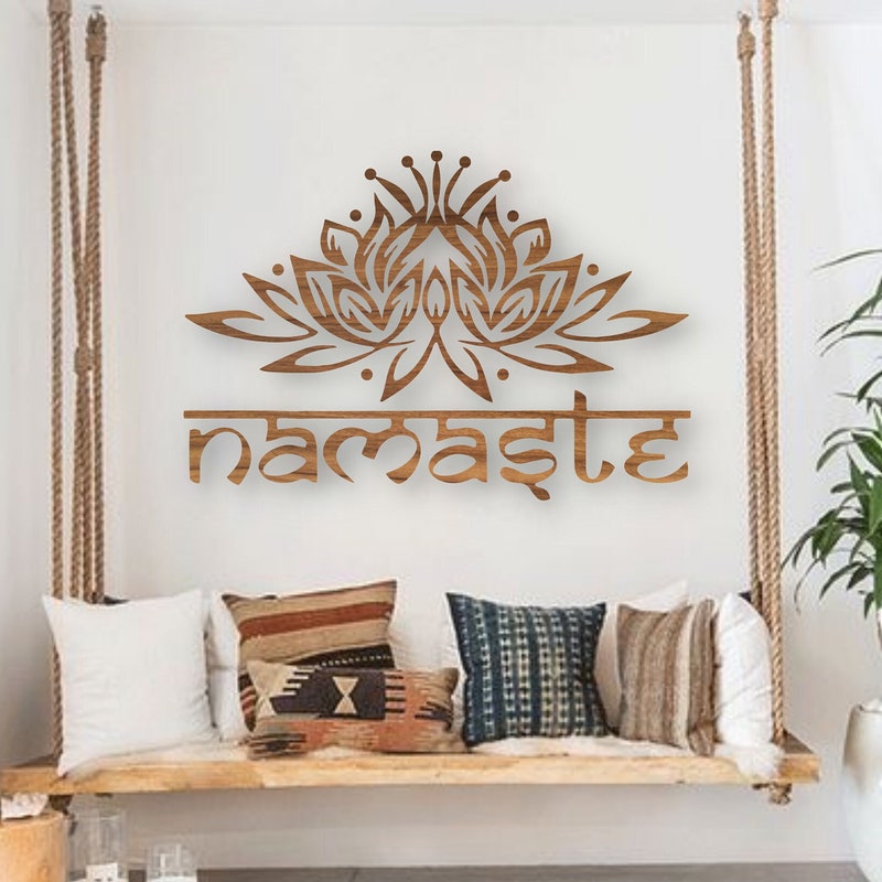 Lotus Namaste Sign - Etsy UK