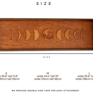 Moon Phases Wall Art, Celestial Decor, Framed Wood Art ,moon Wood Phase ...