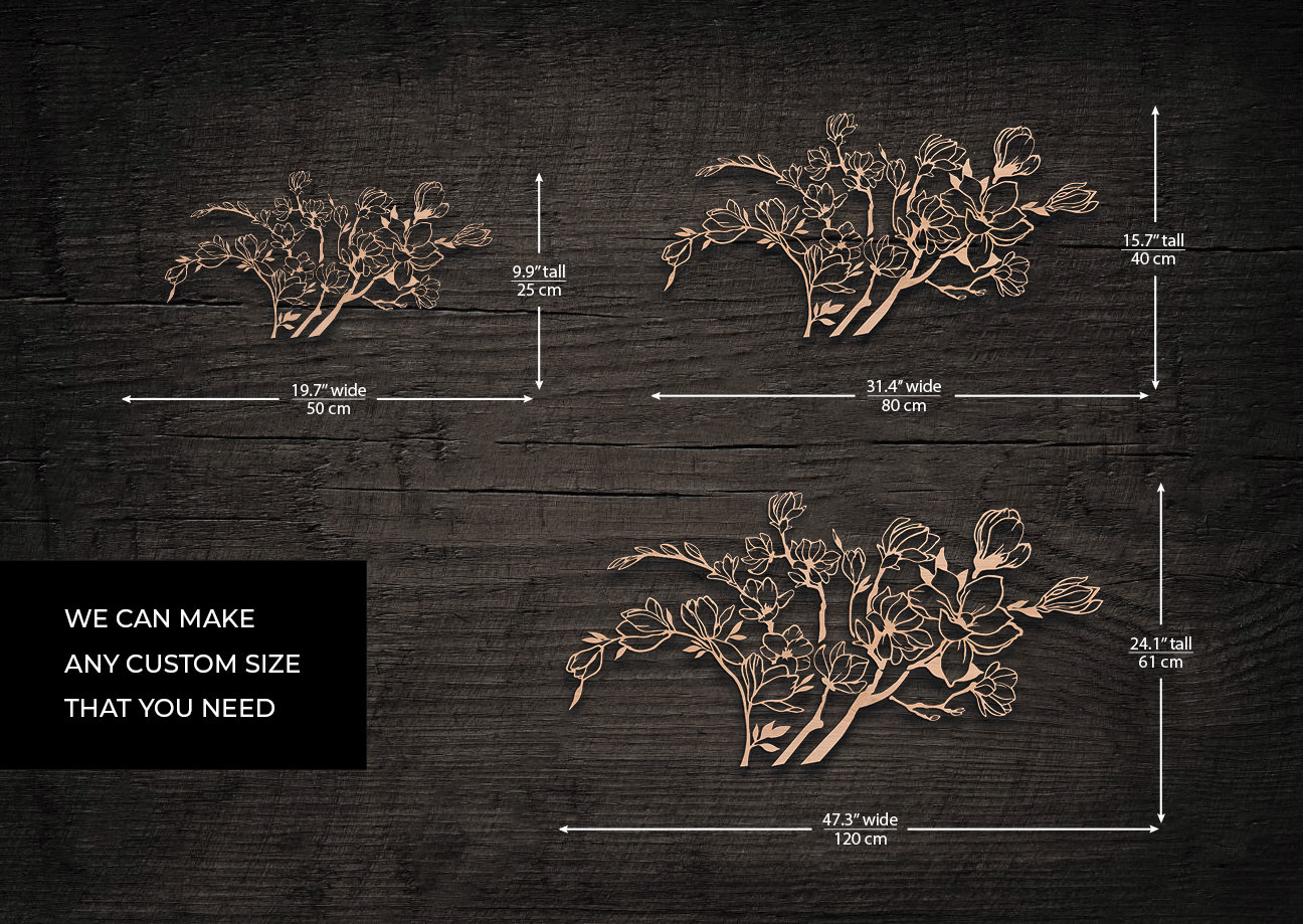 Wood Flower Wall Decor Floral Wall Art Wood Flower Wood | Etsy