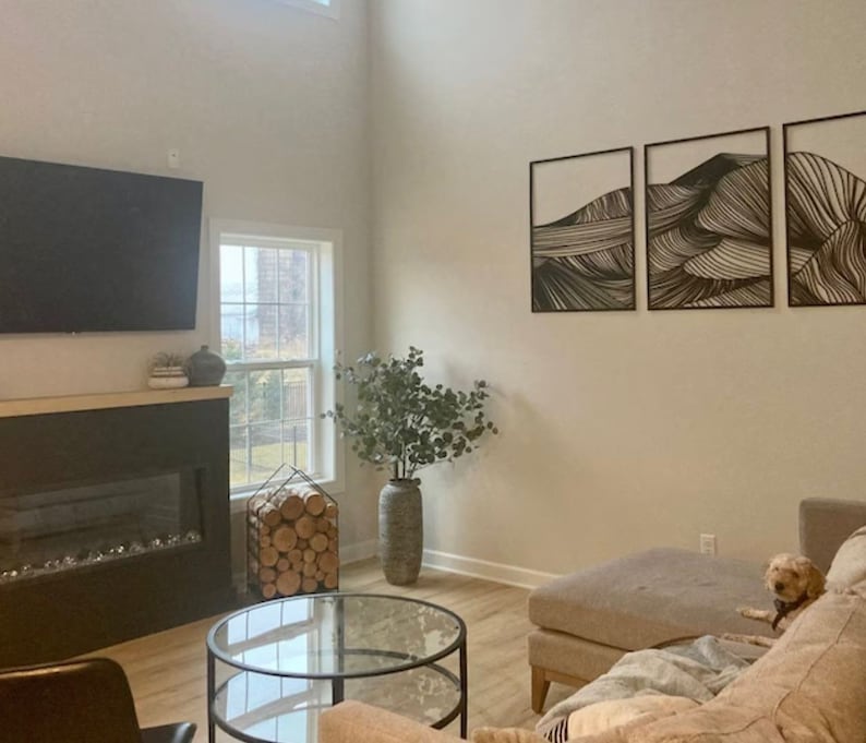 Desert Wood Wall Art Desert Mountains Wood Wall Art - Etsy