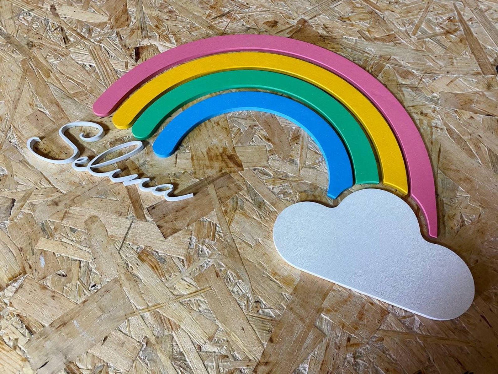 Rainbow Wood Sign Rainbow Wall Hanging Wood Rainbow Wall | Etsy