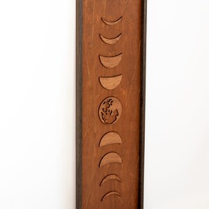 Moon Phases Wall Art, Celestial Decor, Framed Wood Art ,moon Wood Phase ...