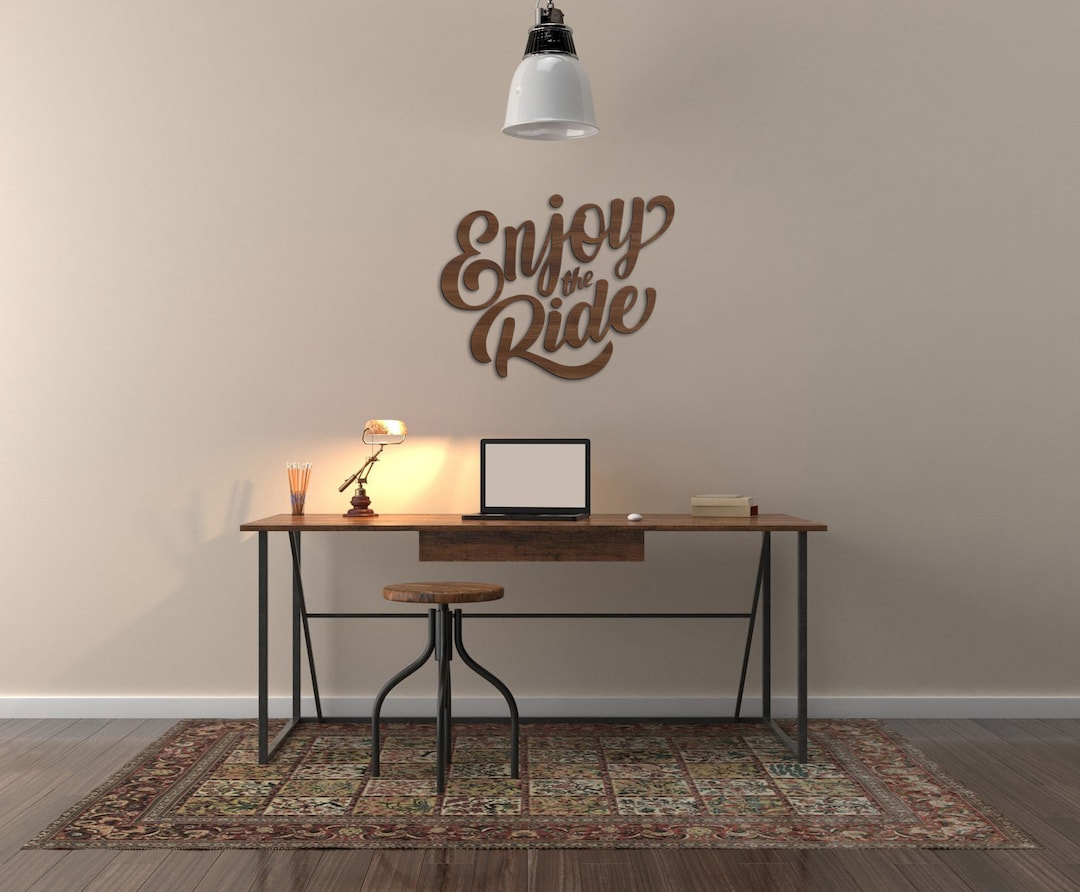 Enjoy the Ride Wood Sign: Laser Cut Positive Wall Decor - Etsy