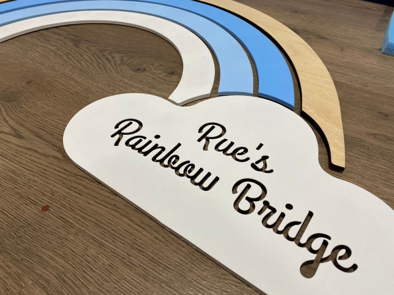 Rainbow Wood Sign Rainbow Wall Hanging Wood Rainbow Wall | Etsy