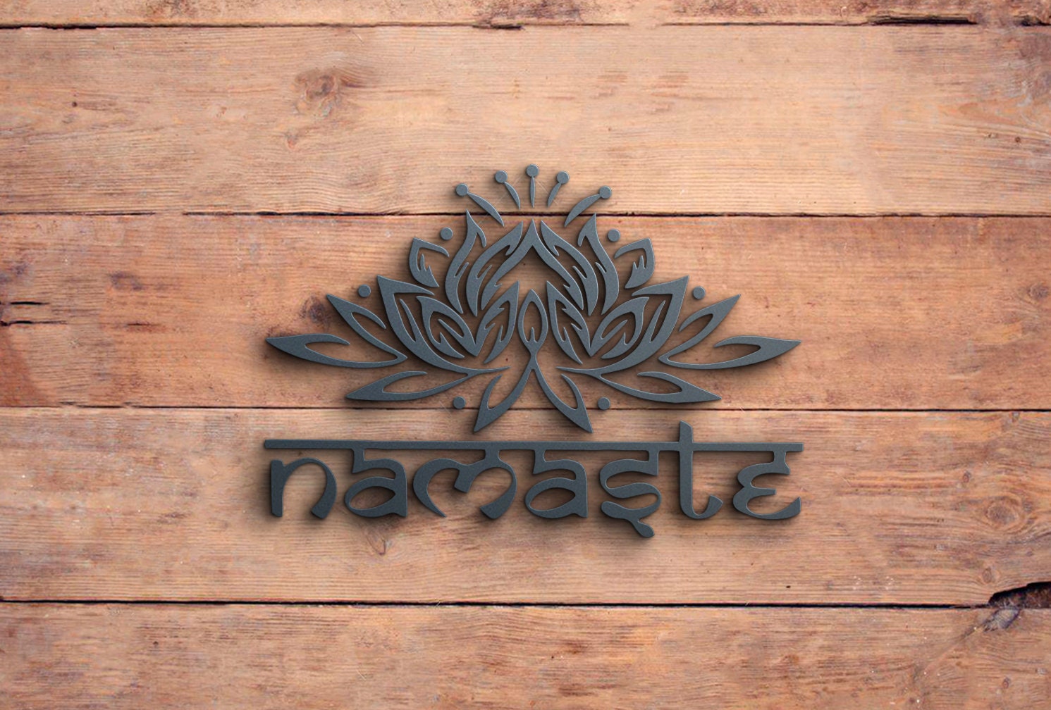 Namaste Sign Namaste Wall Art Yoga Studio Decor Gift For | Etsy