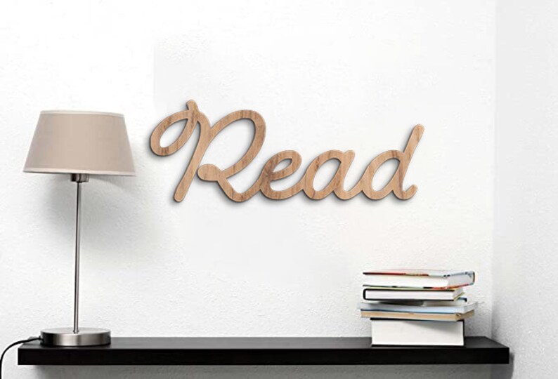 Read Wood Sign Read Wall Letters Wood Read Sign Read Wooden | Etsy