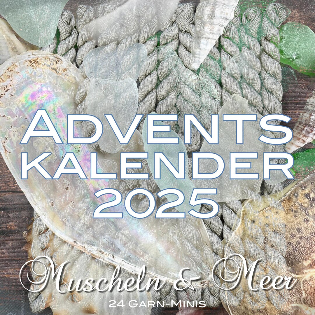 Yarn Advent Calendar With 24 Minis »shells & Sea« (total 480g) - Etsy