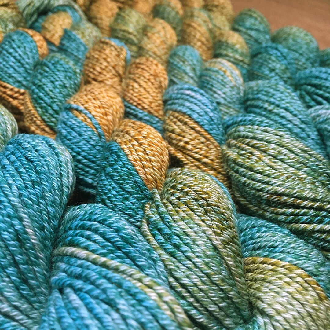 Merino Cotton Yarn, Hand-dyed, ARTIST - Etsy