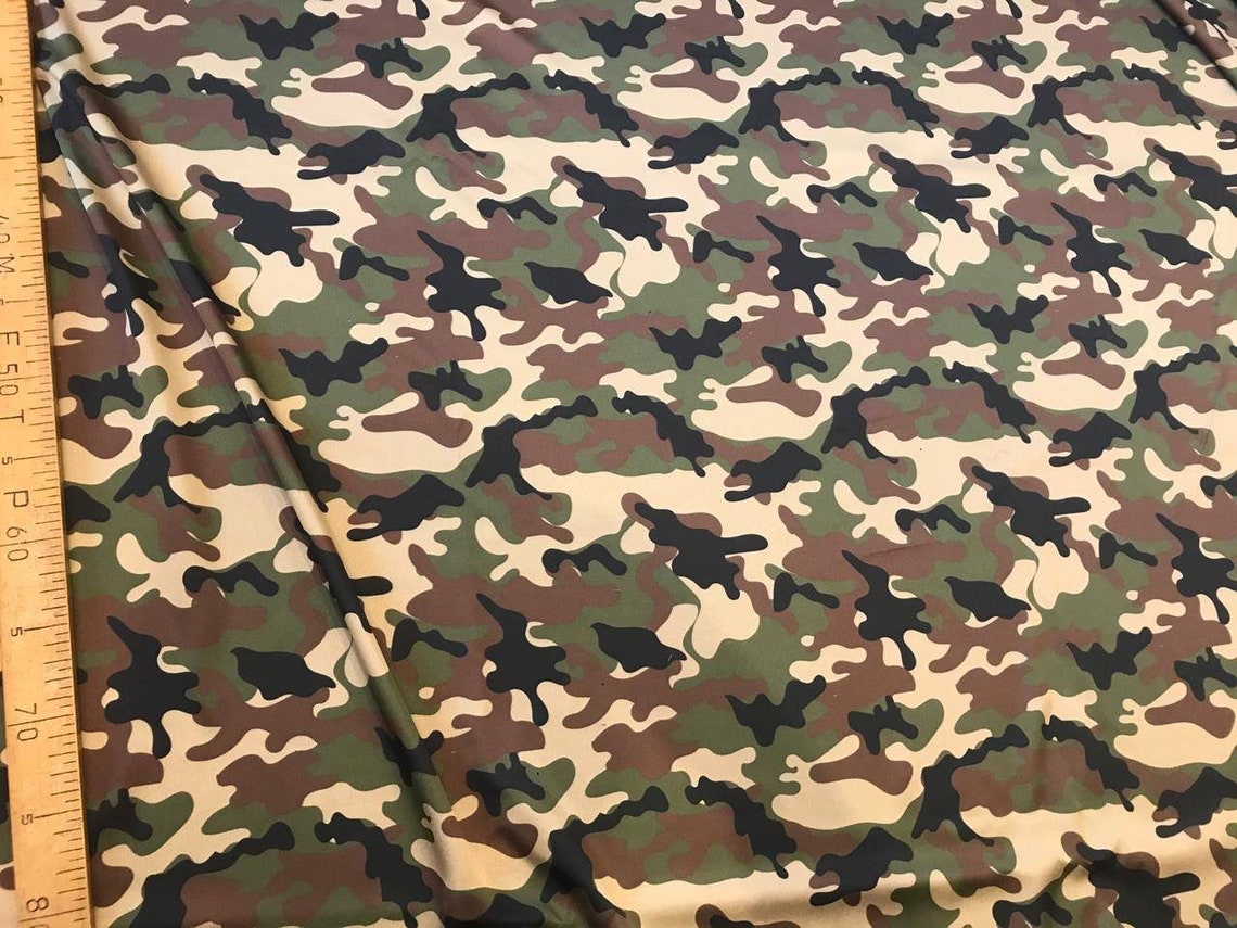Camouflage fabric. Camo fabric. Camo fabric for dress. | Etsy