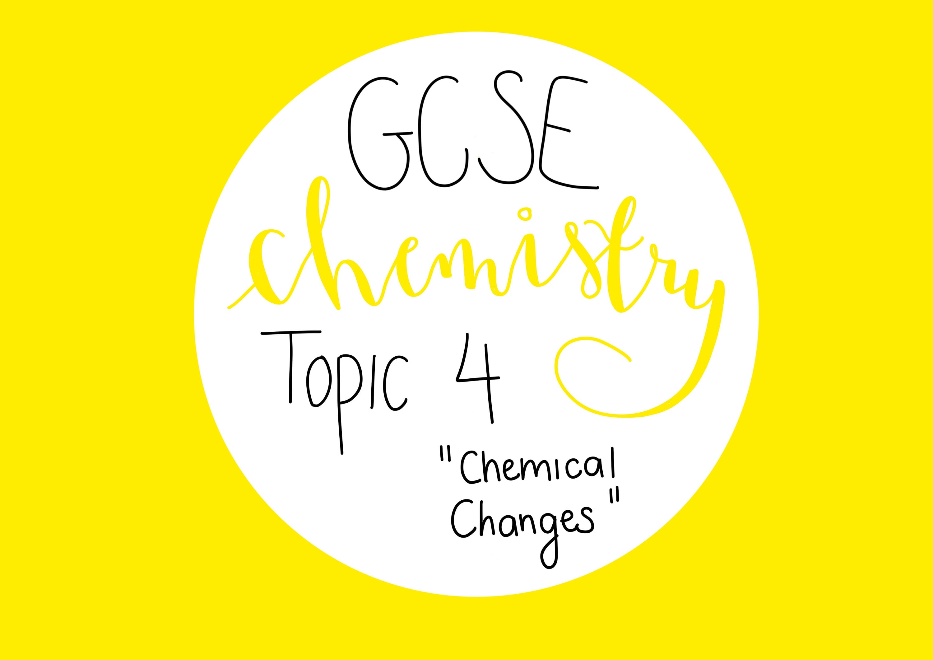 GCSE Chemistry Revision Notes | Topic 4 - Chemical Changes - Etsy UK