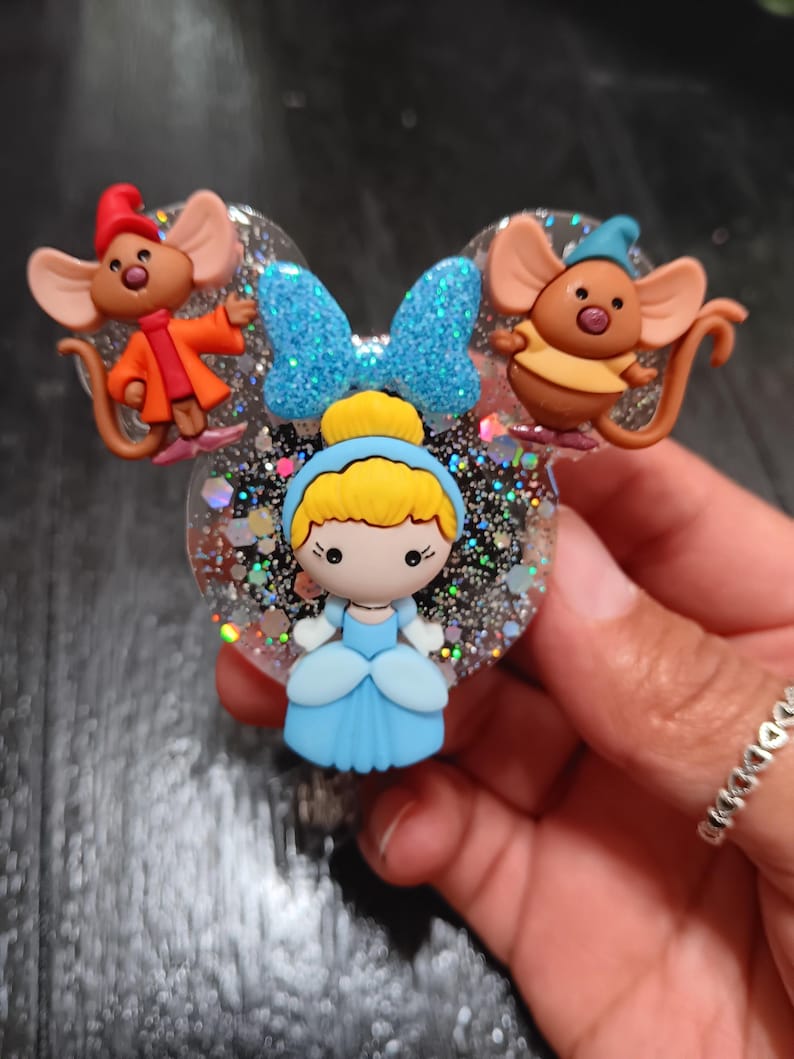 Blue Princess Badge Reel - Etsy