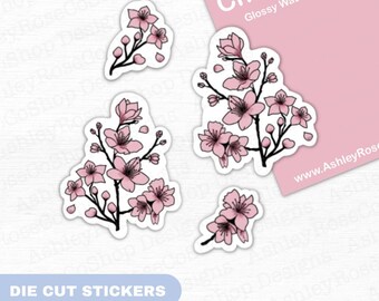 45pcs Sakura Sticker Pack Cherry Blossom Stickers Flower Stickers ...