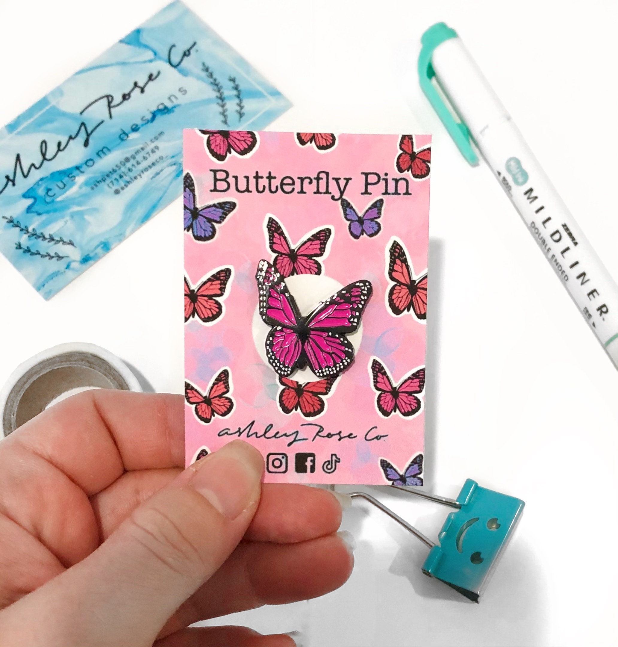 Butterfly Pin - Etsy