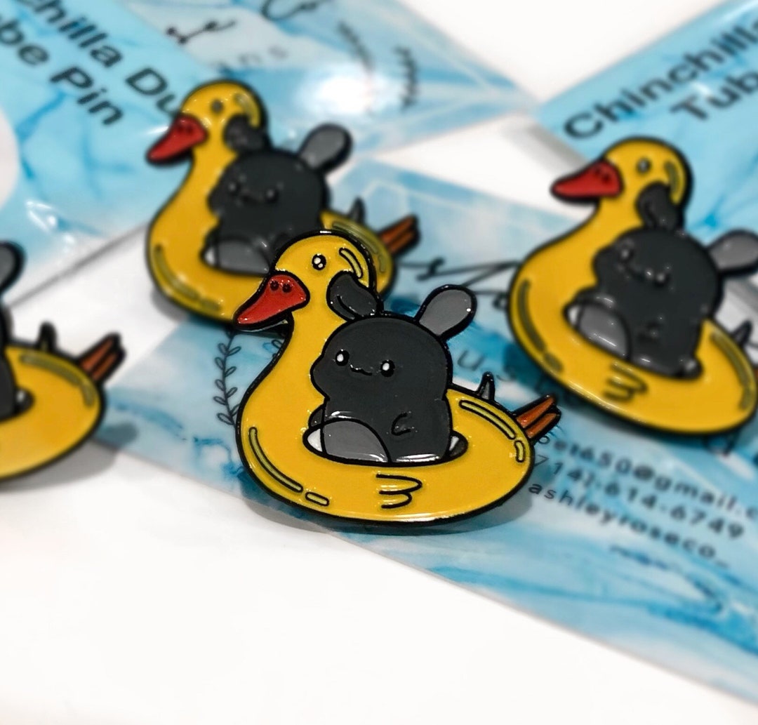 Chinchilla Duck Tube Pin - Etsy