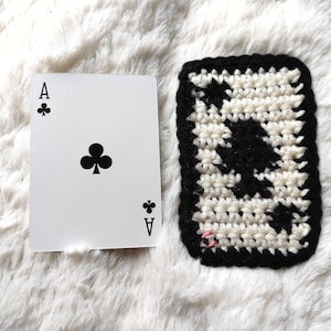 Ace Playing Card Iron-on Patches Handmade Crochet - Etsy