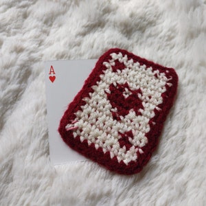 Ace Playing Card Iron-on Patches Handmade Crochet - Etsy