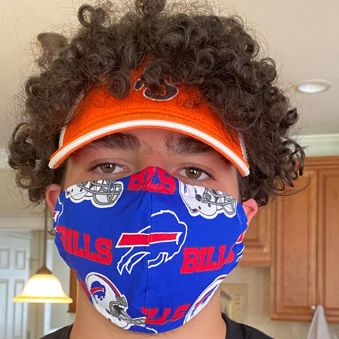 Buffalo Bills Face Mask - Washable, Reusable, Adjustable Nose and ...