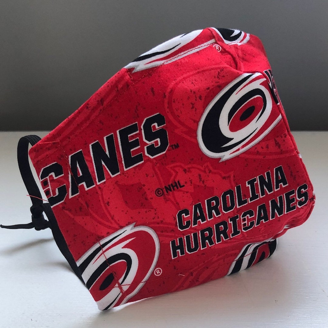 Carolina Hurricanes Face Mask - Adjustable Nose and Ear Loops - Etsy