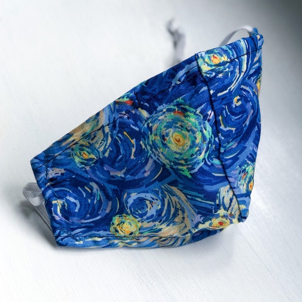 Van Gogh Starry Night Face Mask - Etsy