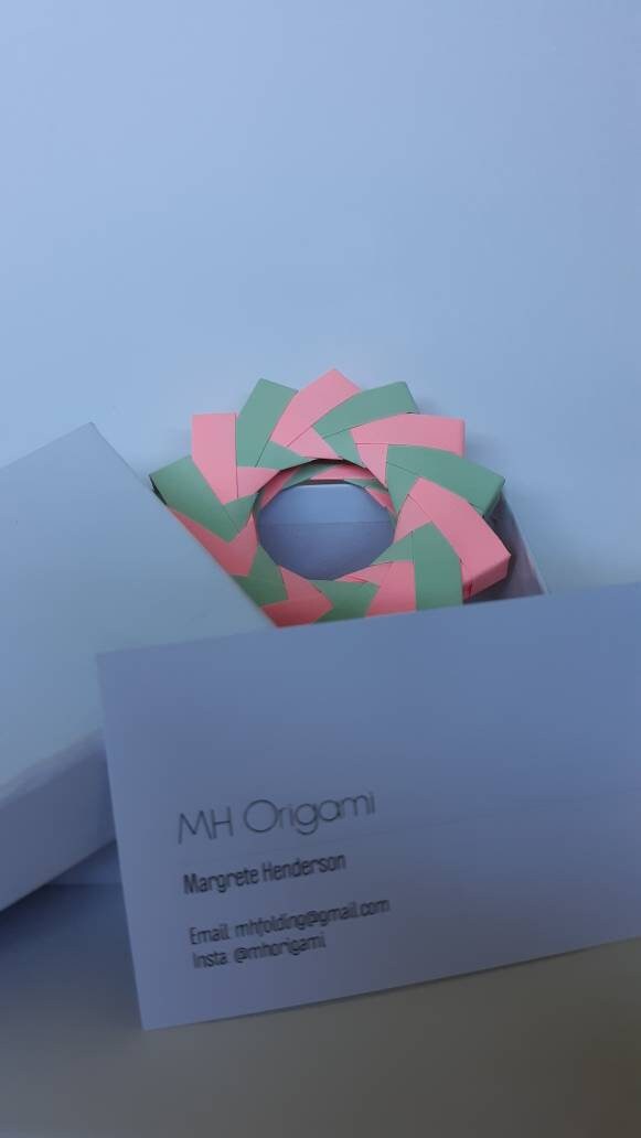 Origami Mette Ring Pretty in Pastels - Etsy